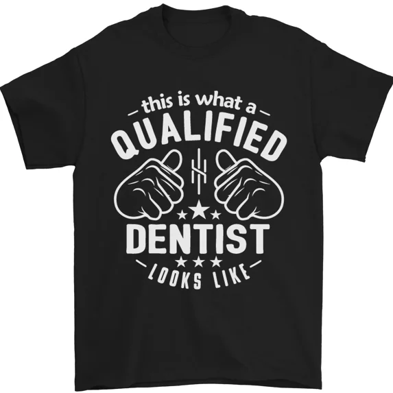 Qualified Dentist Professional Tooth Care Humor Dental Practitioner ...