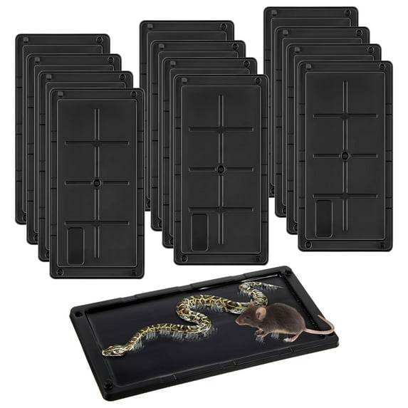 Qualirey 12 Pack Glue Traps for Rats and Snakes, Larger and Heavy Duty ...