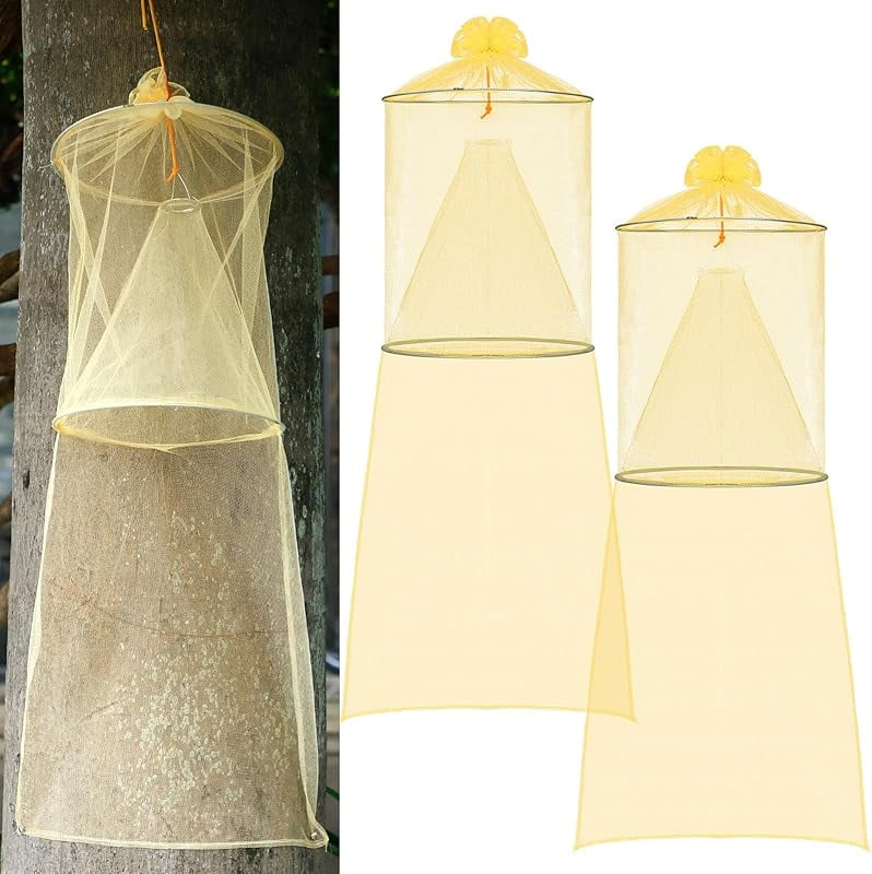 Qualirey 2 Pack Spotted Lanternfly Traps Lantern Fly Killer Mesh Tree ...