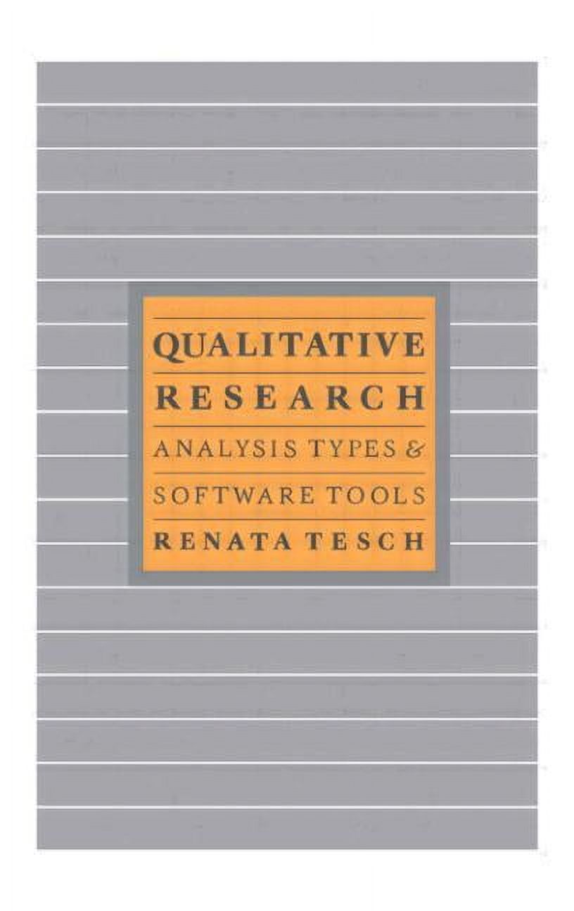 Qualitative Research: Analysis Types & Tools, (Hardcover) - Walmart ...