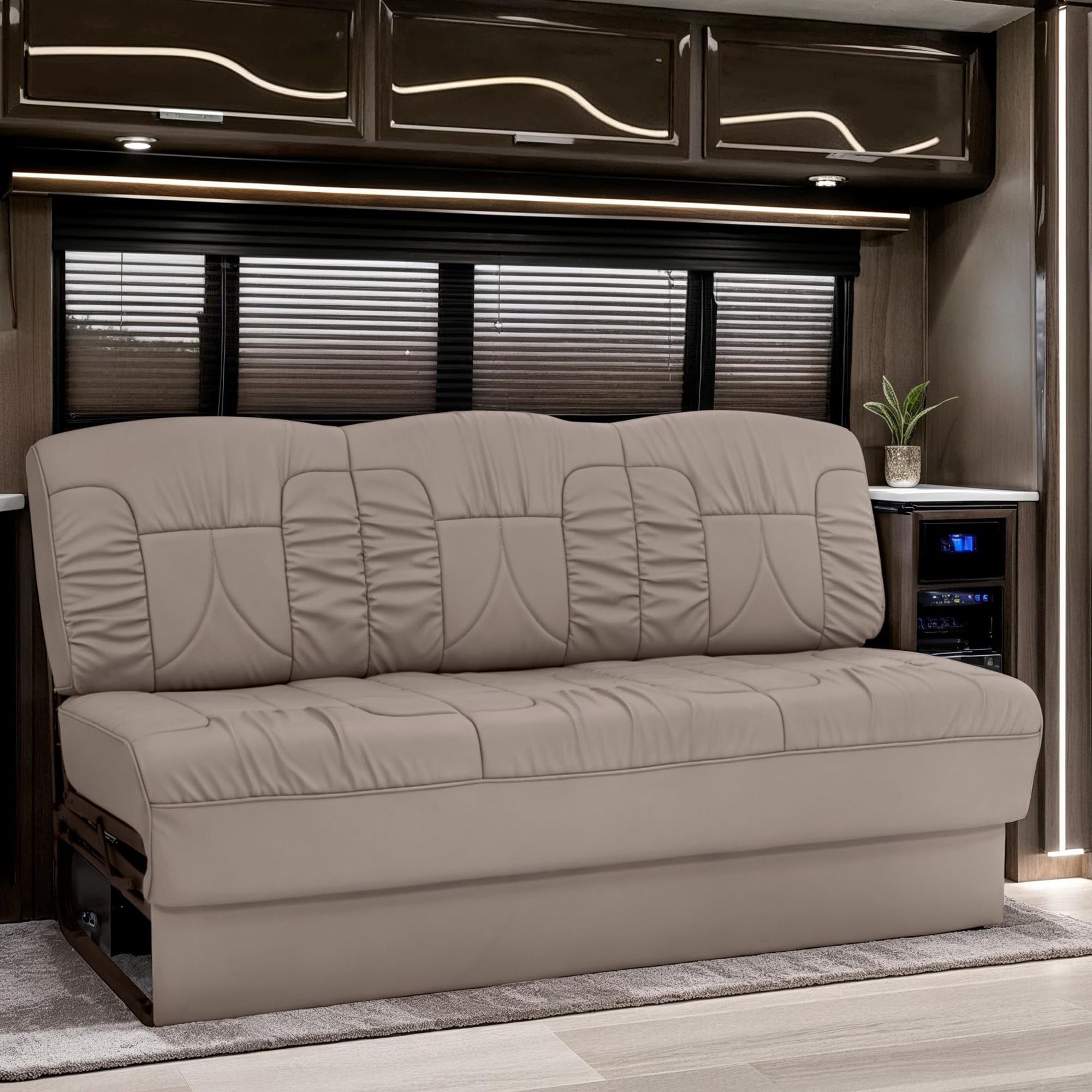 Qualitex De Leon RV Sofa Bed - 66" Wide - Light Antelope Ultimate ...