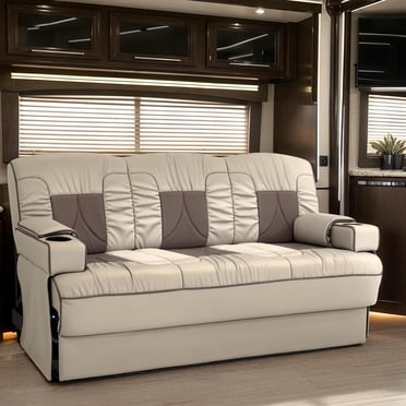 Qualitex De Leon RV Sofa Bed - 72" Wide - Ash Ultimate Leather ...