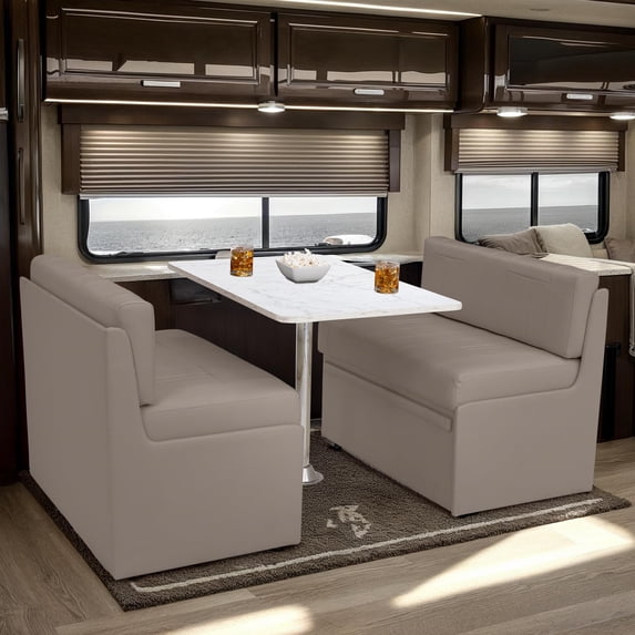 Qualitex Ethos RV Dinette, Bed with Storage and Blanco Table, Ultimate ...