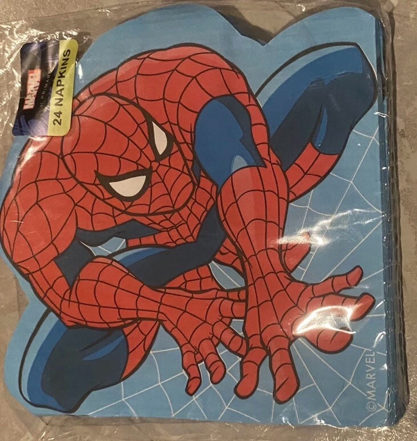 Quality 24 Pc Spiderman Theme Paper Napkin Tissue Birthday Party ...