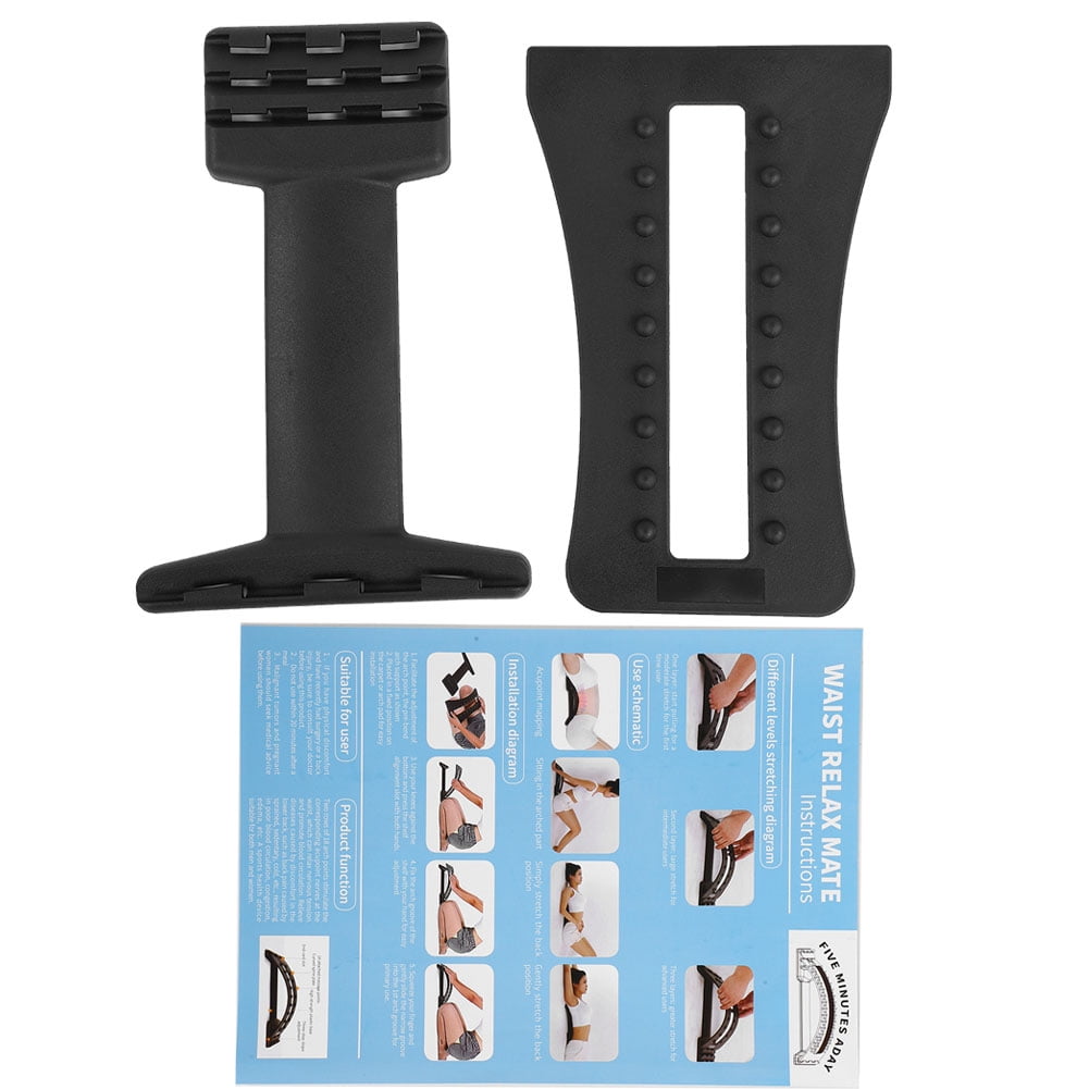 Quality ABS Lumbar Support Back Muscle Stretcher Plate Pad Relieve Pain ...