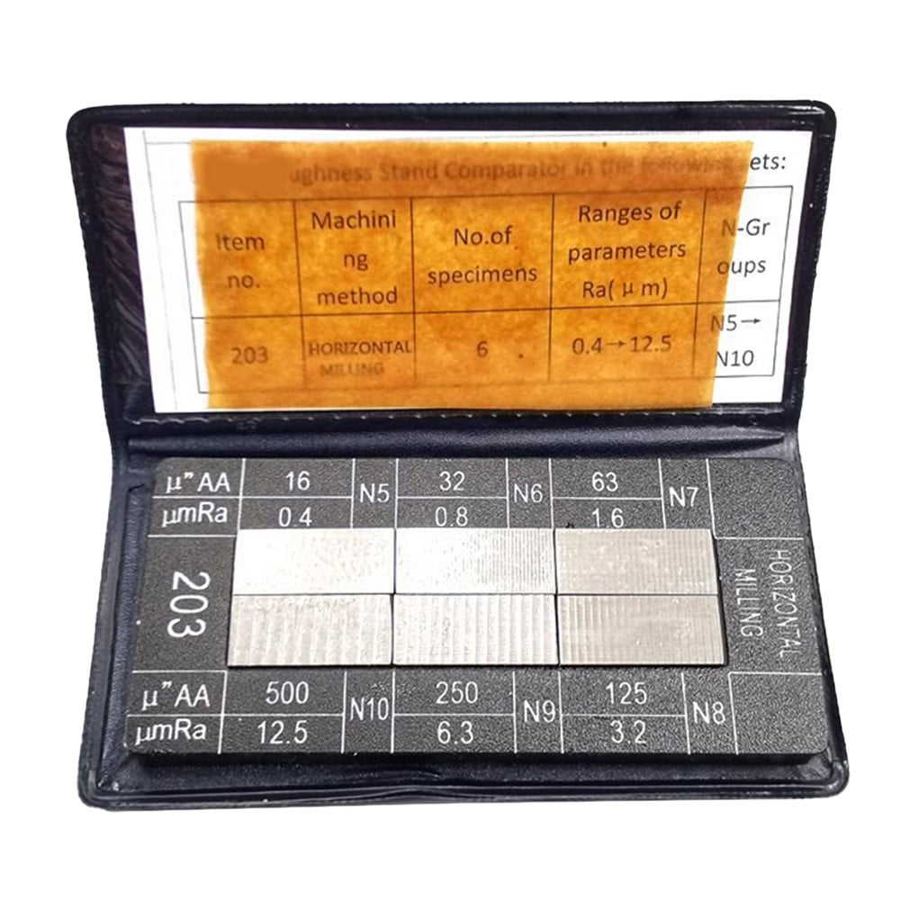 Quality Assurance Roughness Measurement Kit With 6 Samples Ra0 0512 5Mm,Flat Milling - Walmart.com