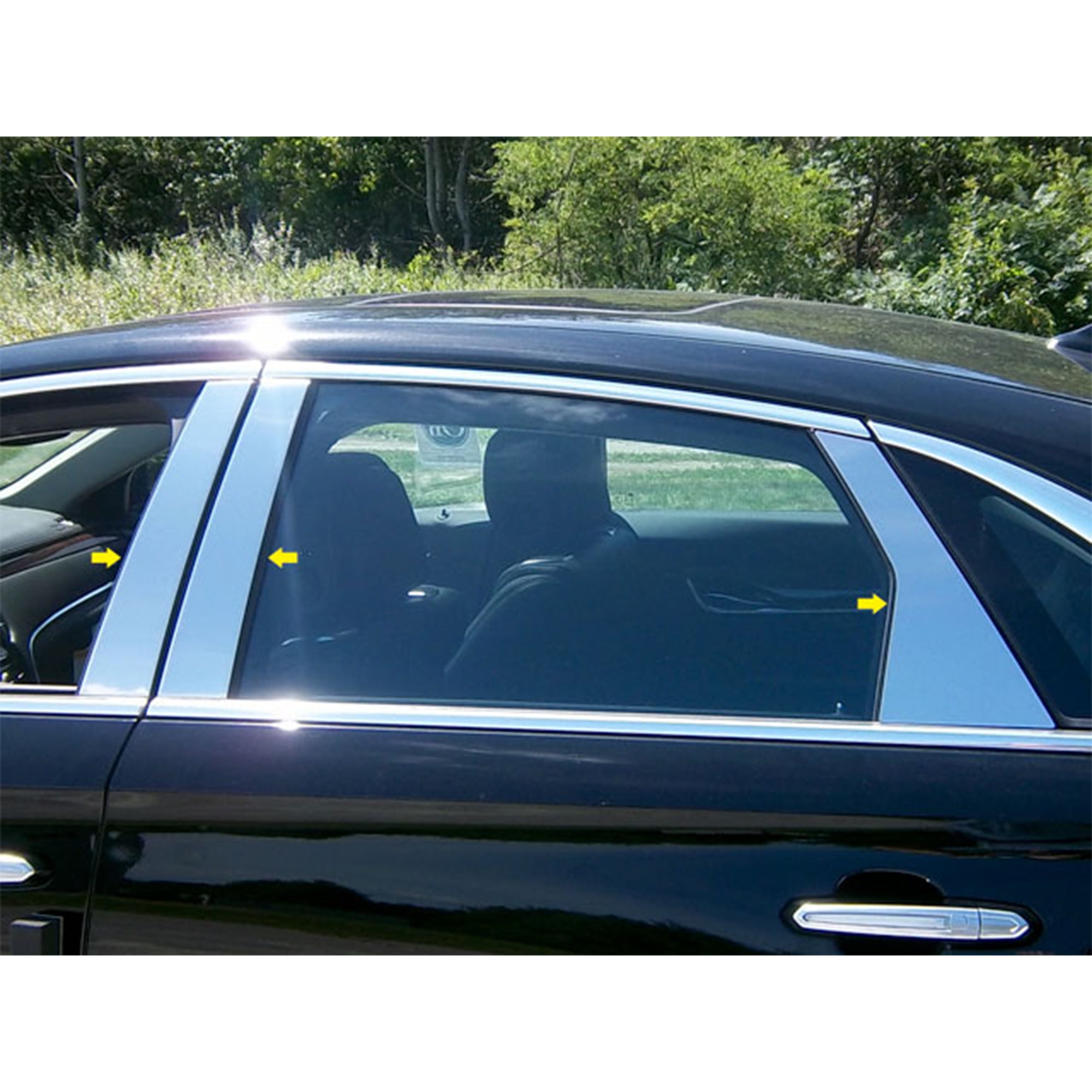 Quality Auto Accessories Stainless Steel Pillar Post Trim for Cadillac ...