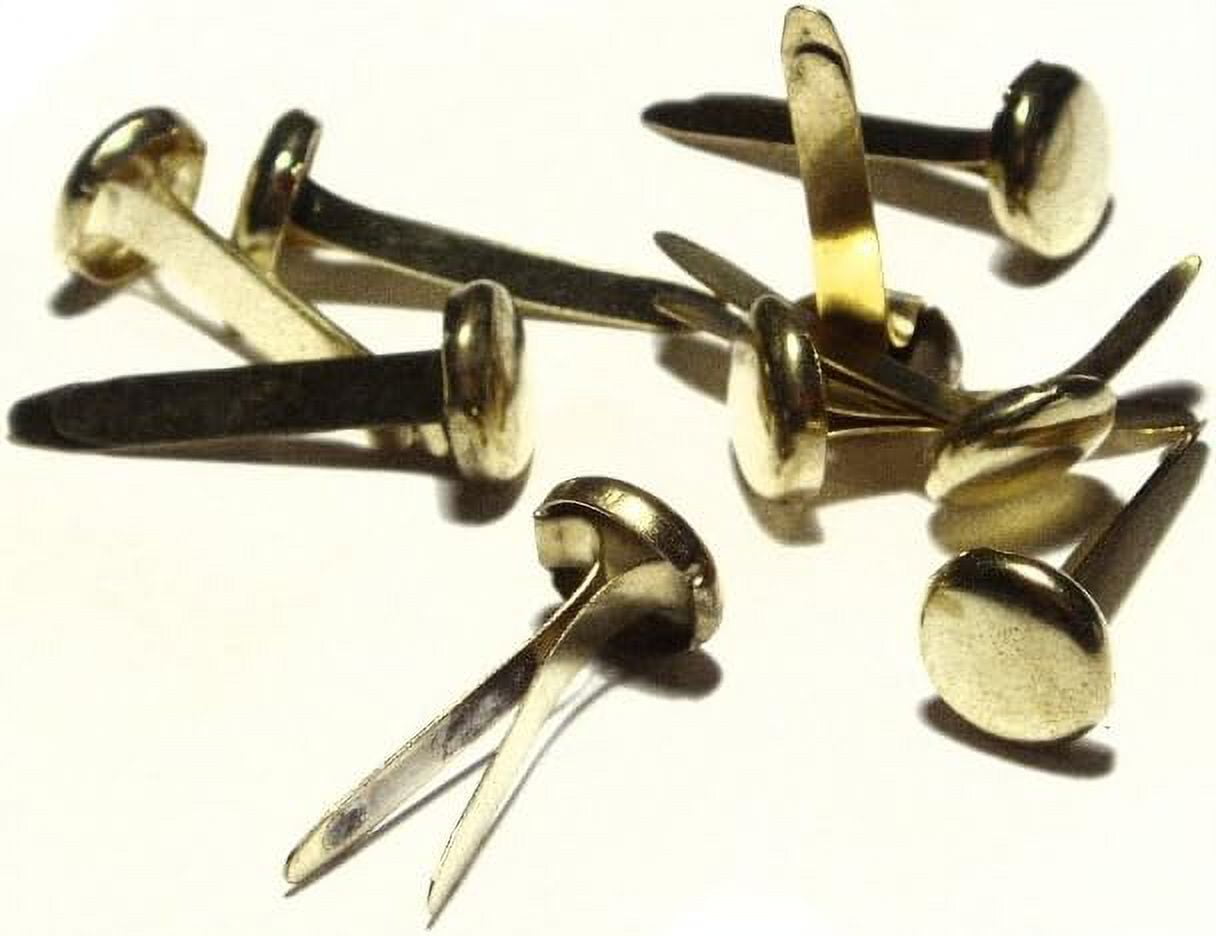Quality Brass Plated Paper Fasteners Split Pins Butterfly Clip 12mm ...