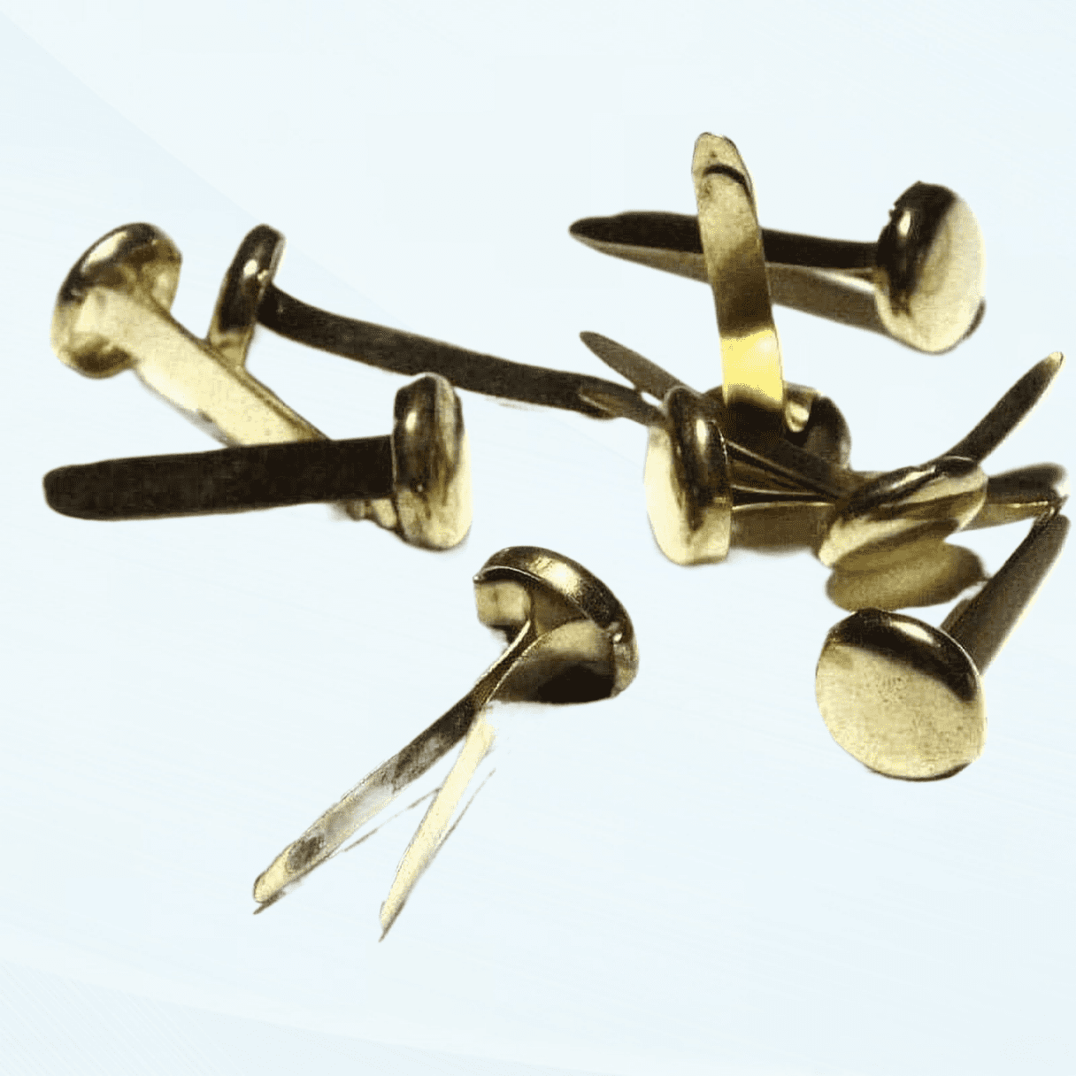 Quality Brass Plated Paper Fasteners Split Pins Butterfly Clip 13mm ...