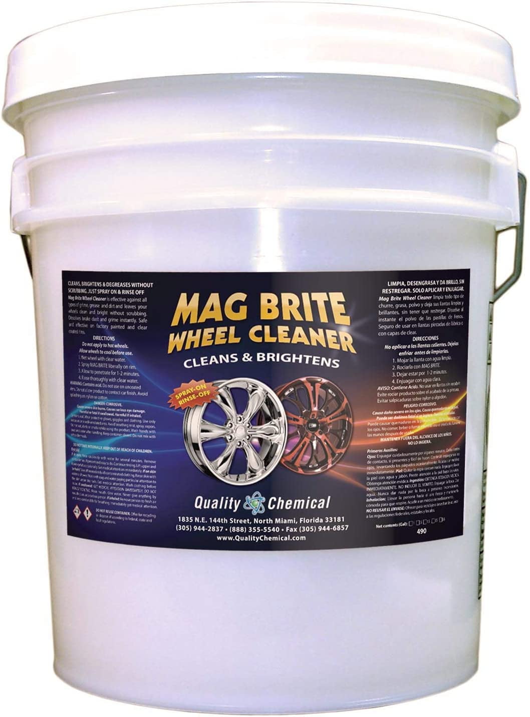 Quality Chemical Mag Brite/Acid Wheel and Rim Cleaner/Wheel and Tire ...