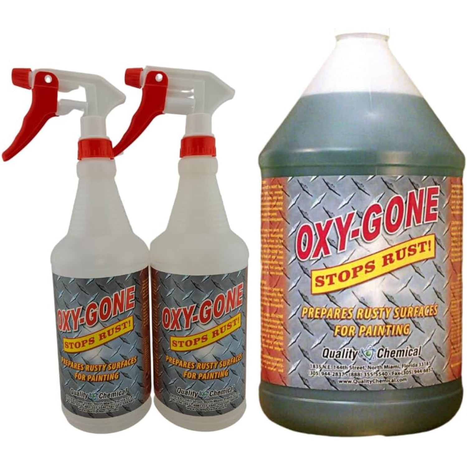 Quality Chemical Oxy-Gone Rust Remover and Metal Treatment - Rust ...
