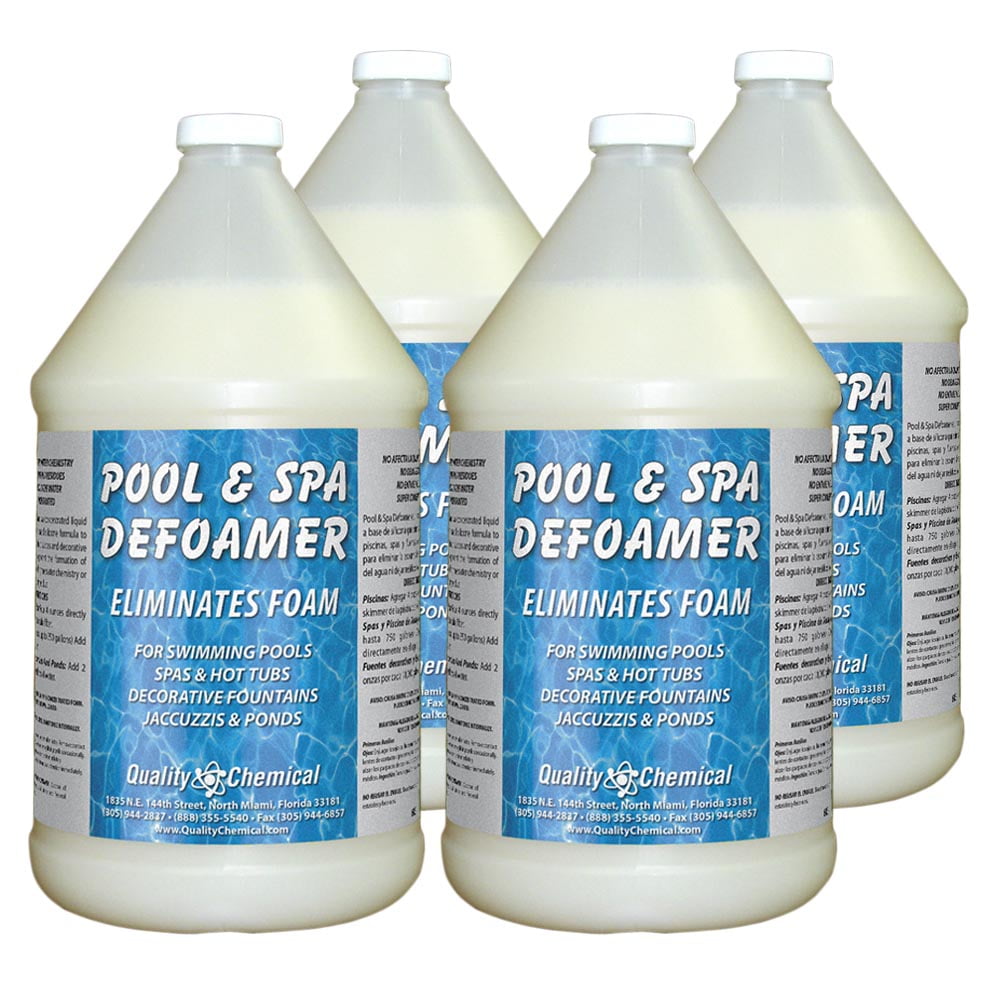 Quality Chemical Pool and Spa Defoamer Concentrate, 4 Gallon Case ...