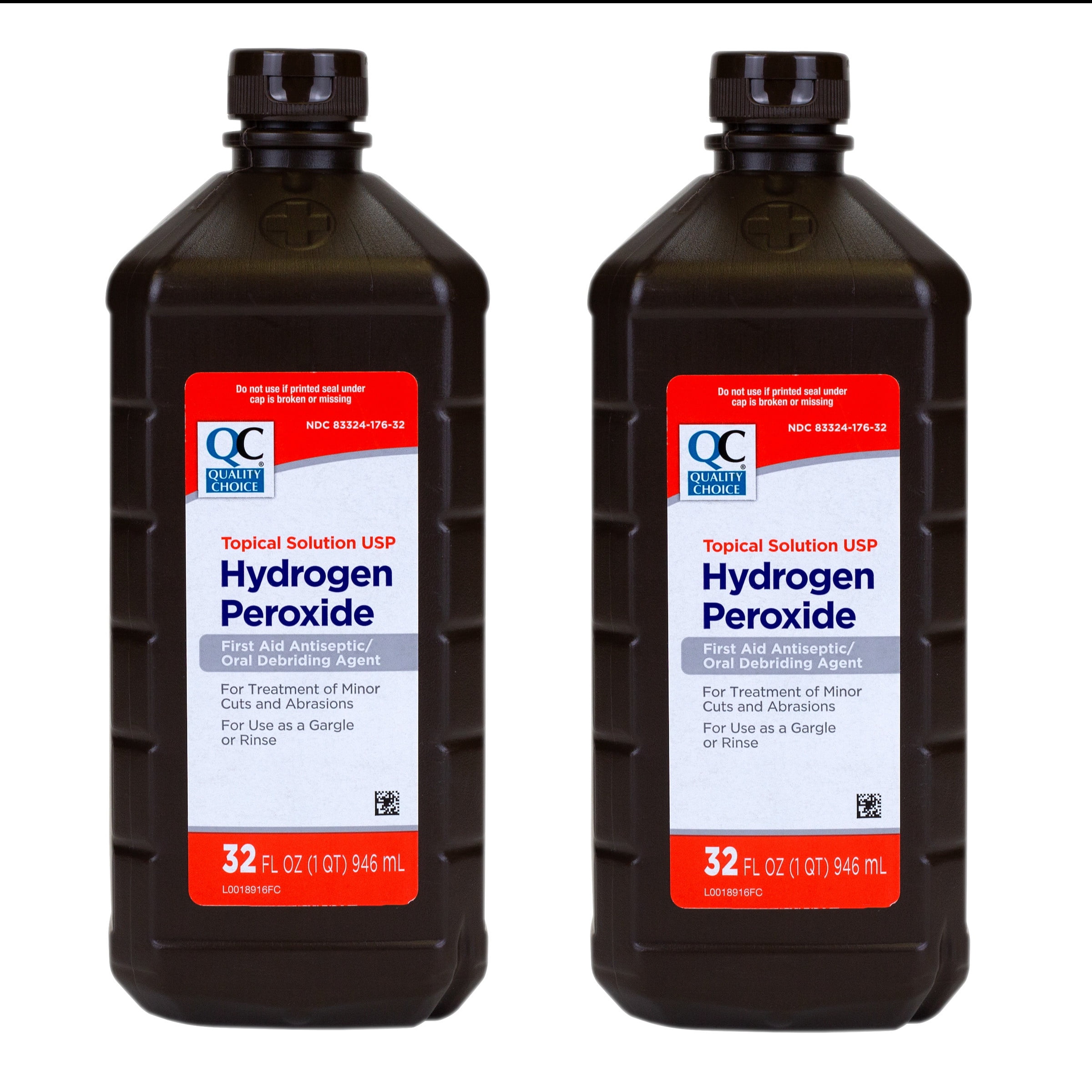 Quality Choice 3% USP Hydrogen Peroxide First Aid Antiseptic 32, FL OZ ...
