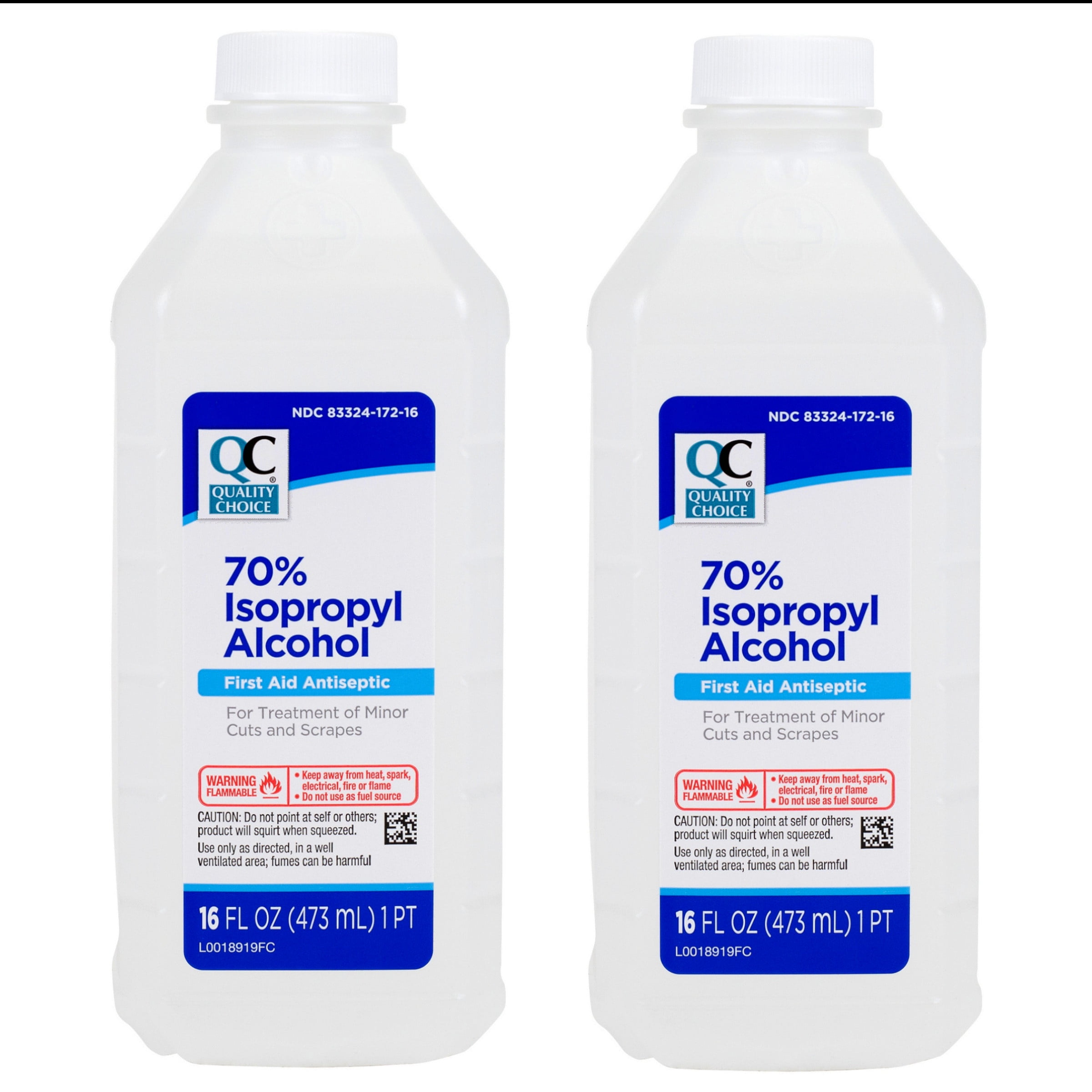 Quality Choice 70% Isopropyl Alcohol First Aid Antiseptic, 16 FL OZ - 2 ...
