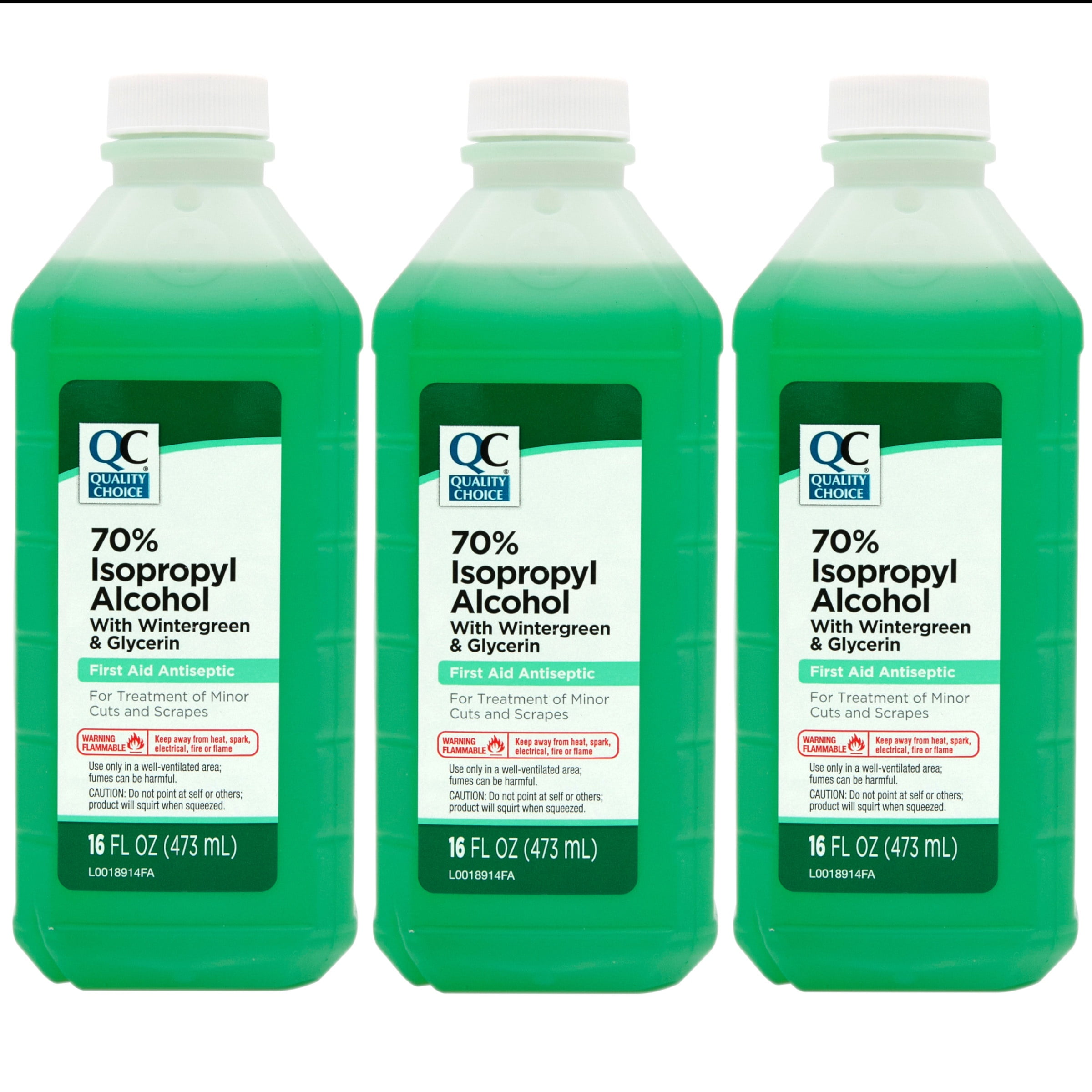 Quality Choice 70% Isopropyl Alcohol First Aid Antiseptic with ...