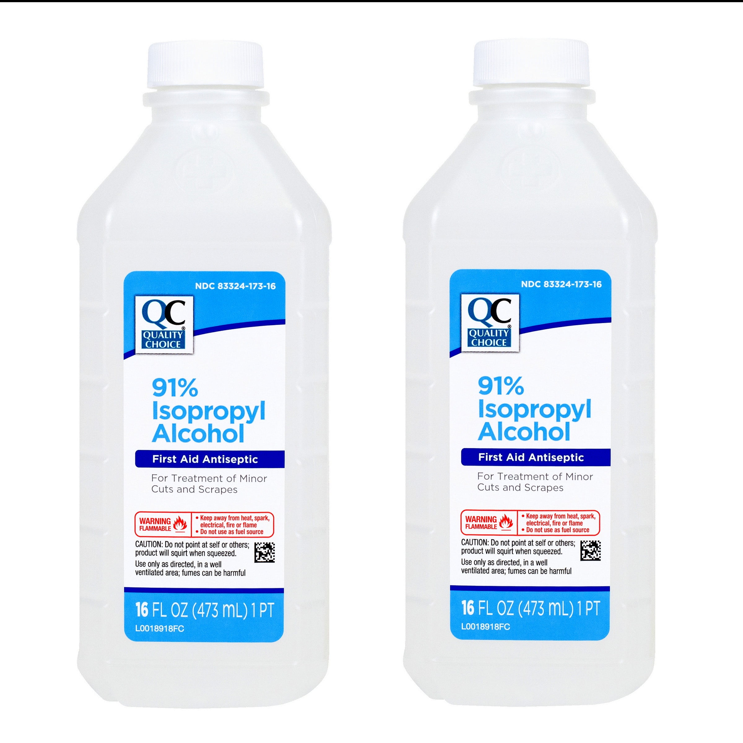 Quality Choice 91% Isopropyl Alcohol First Aid Antiseptic for Treatment ...