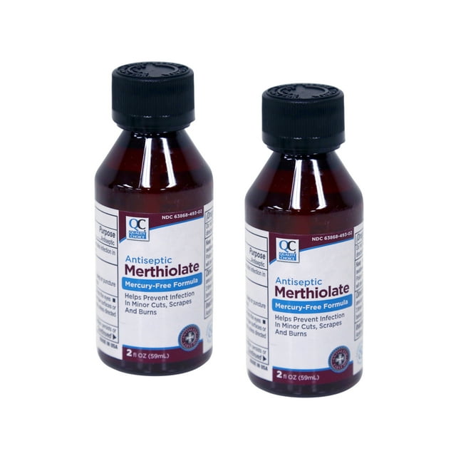 Quality Choice Antiseptic Merthiolate Mercury-Free Liquid, 2 Pack ...