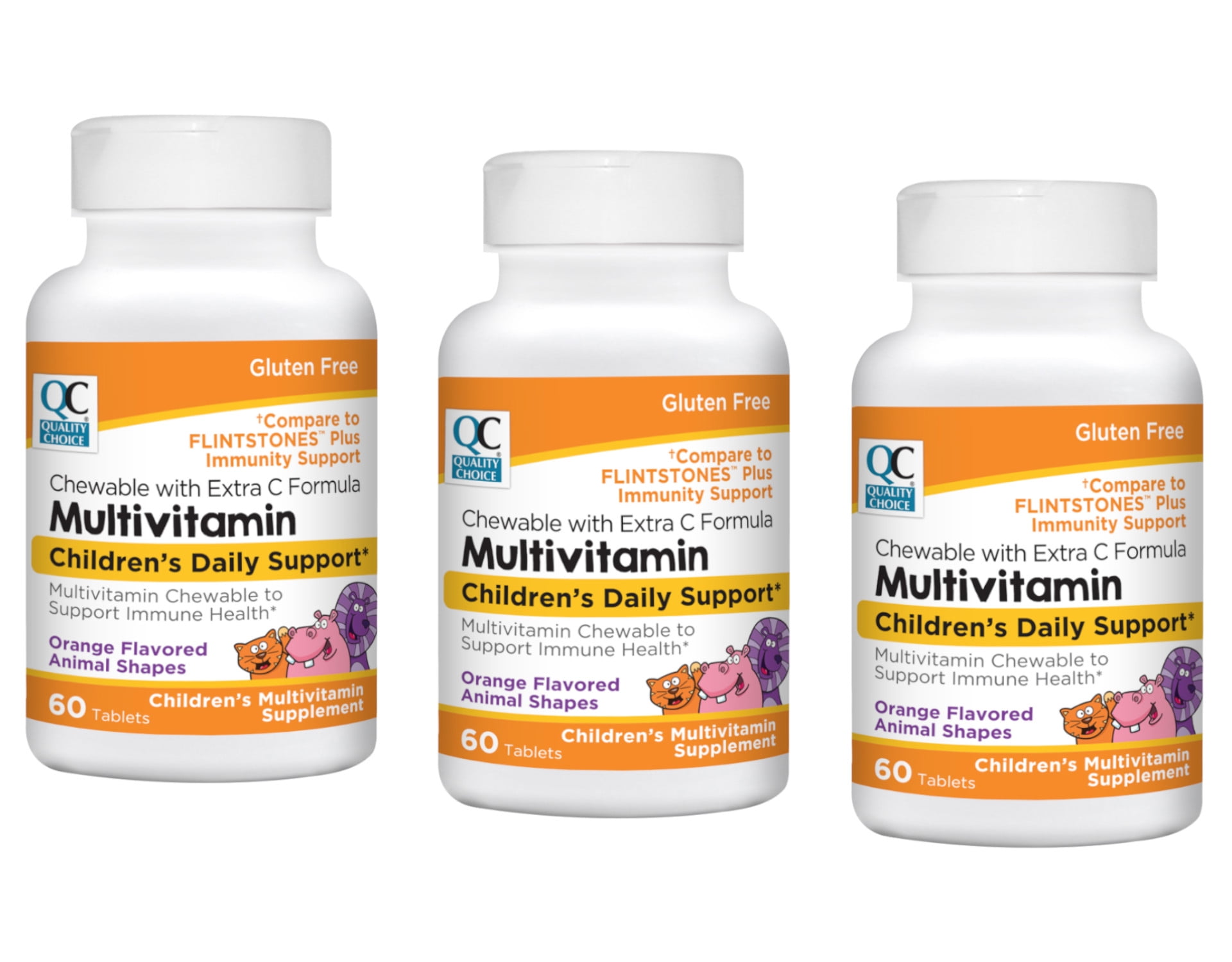 Quality Choice Chewable Multivitamin with Extra C Formula Children's ...