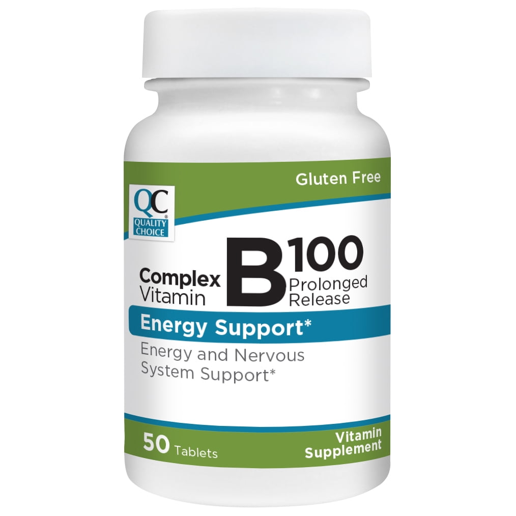 Quality Choice Complex Vitamin B100, Prolonged Release Energy Support ...