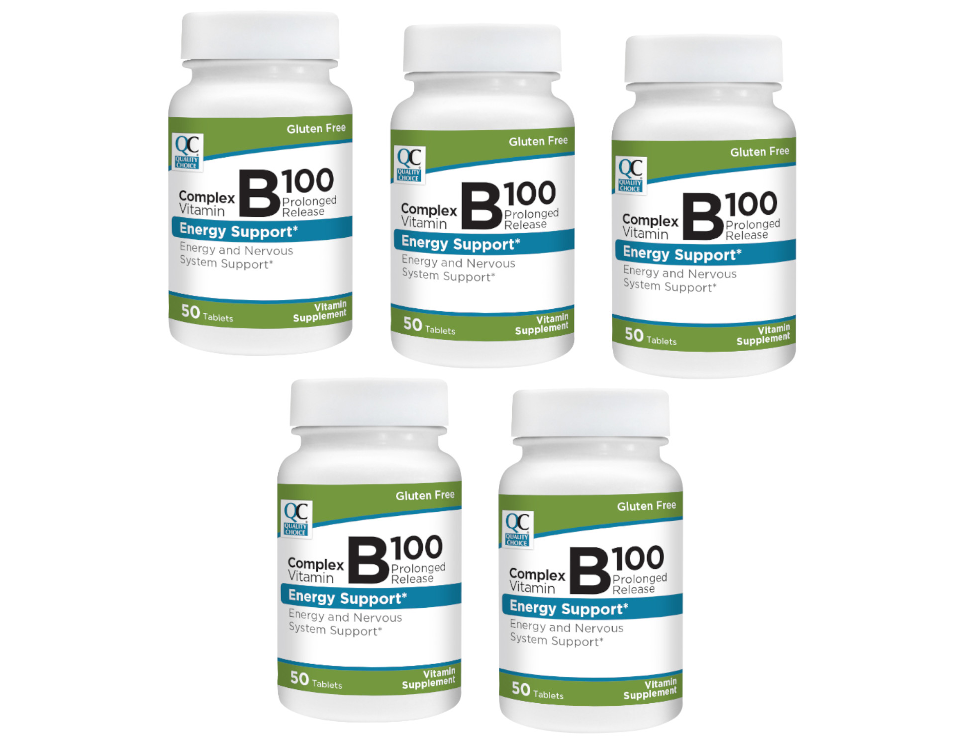Quality Choice Complex Vitamin B100 Energy Support Tablets, 500 Count ...