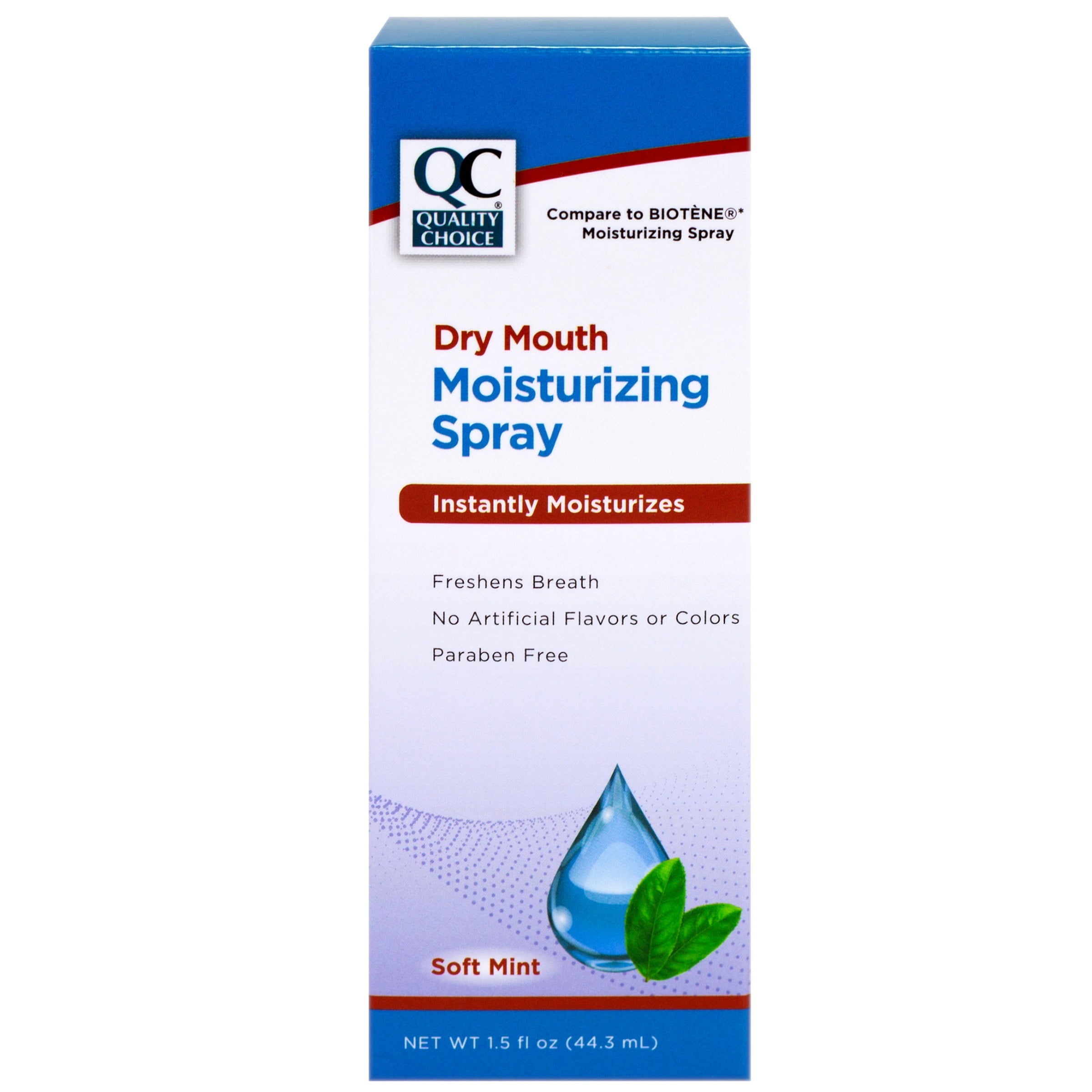 Quality Choice Dry Mouth Moisturizing Spray, Soft Mint, 1.5 FL OZ ...