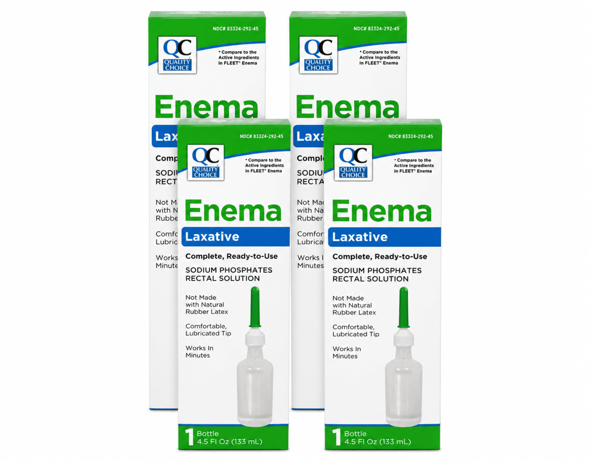 Quality Choice Enema, 4.5 oz, Saline Laxative 4 Pack - Walmart.com