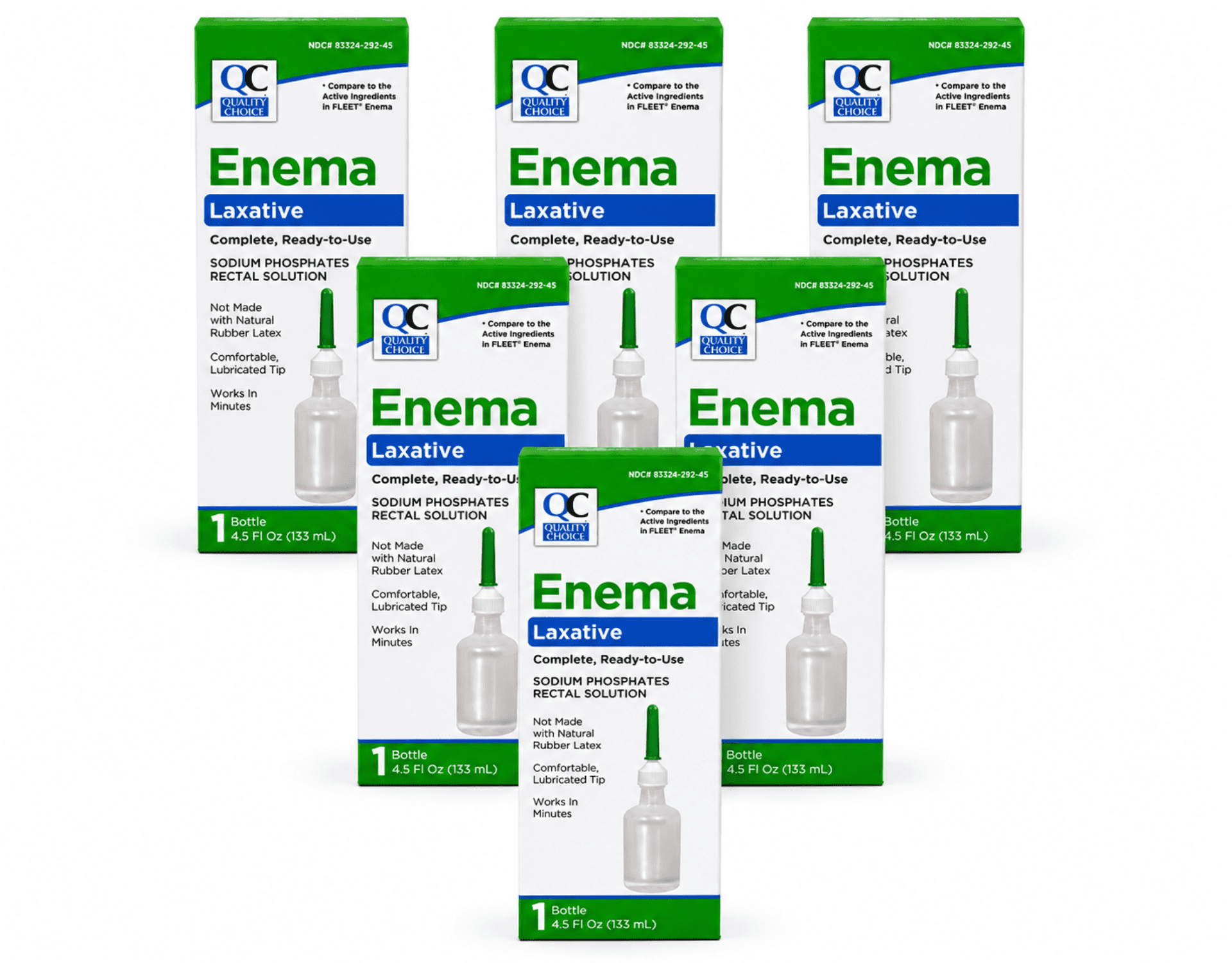 Quality Choice Enema, 4.5 oz, Saline Laxative 6 Pack - Walmart.com