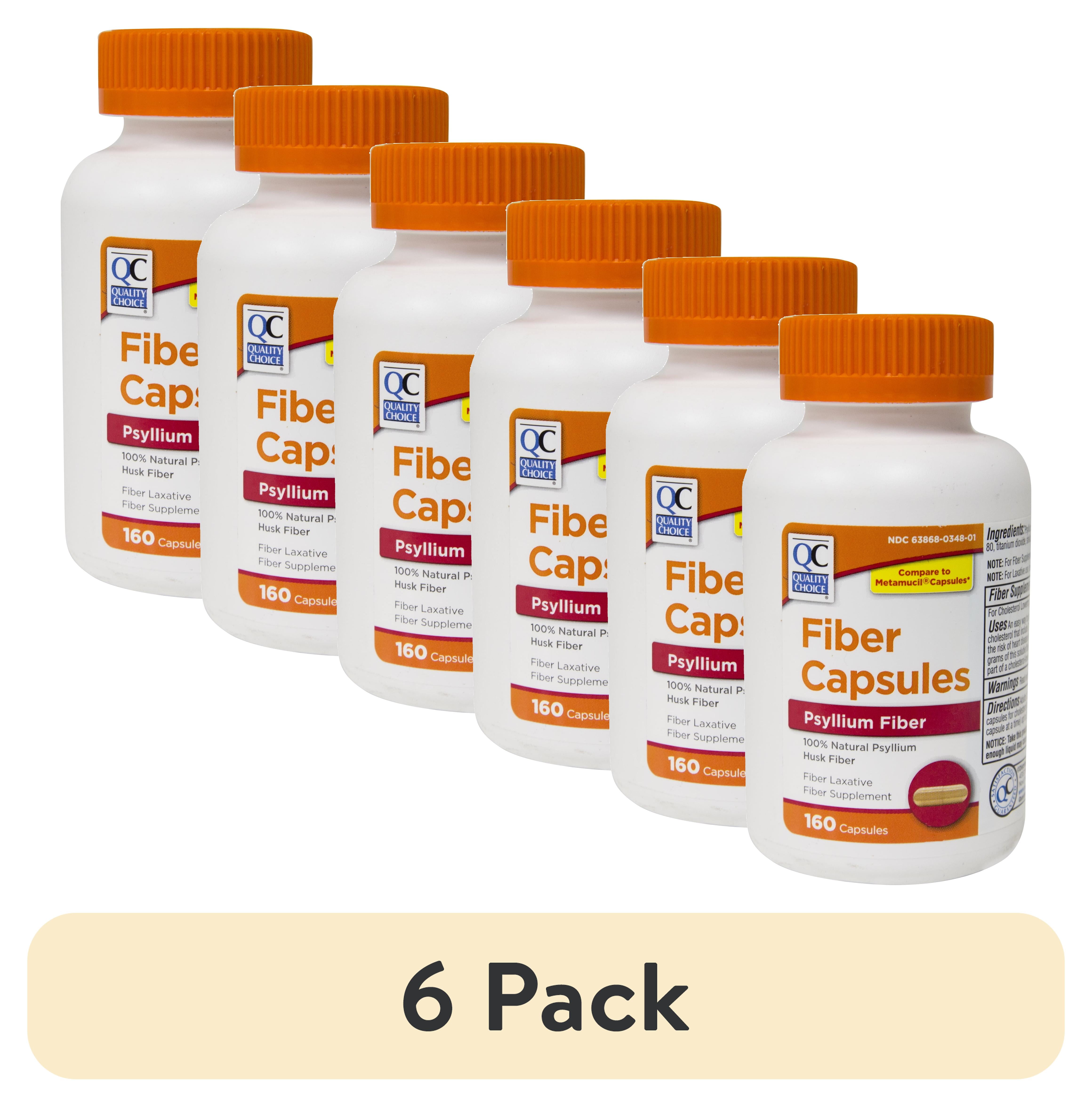 Customer reviews for (6 pack) Quality Choice Fiber Capsules 100% ...
