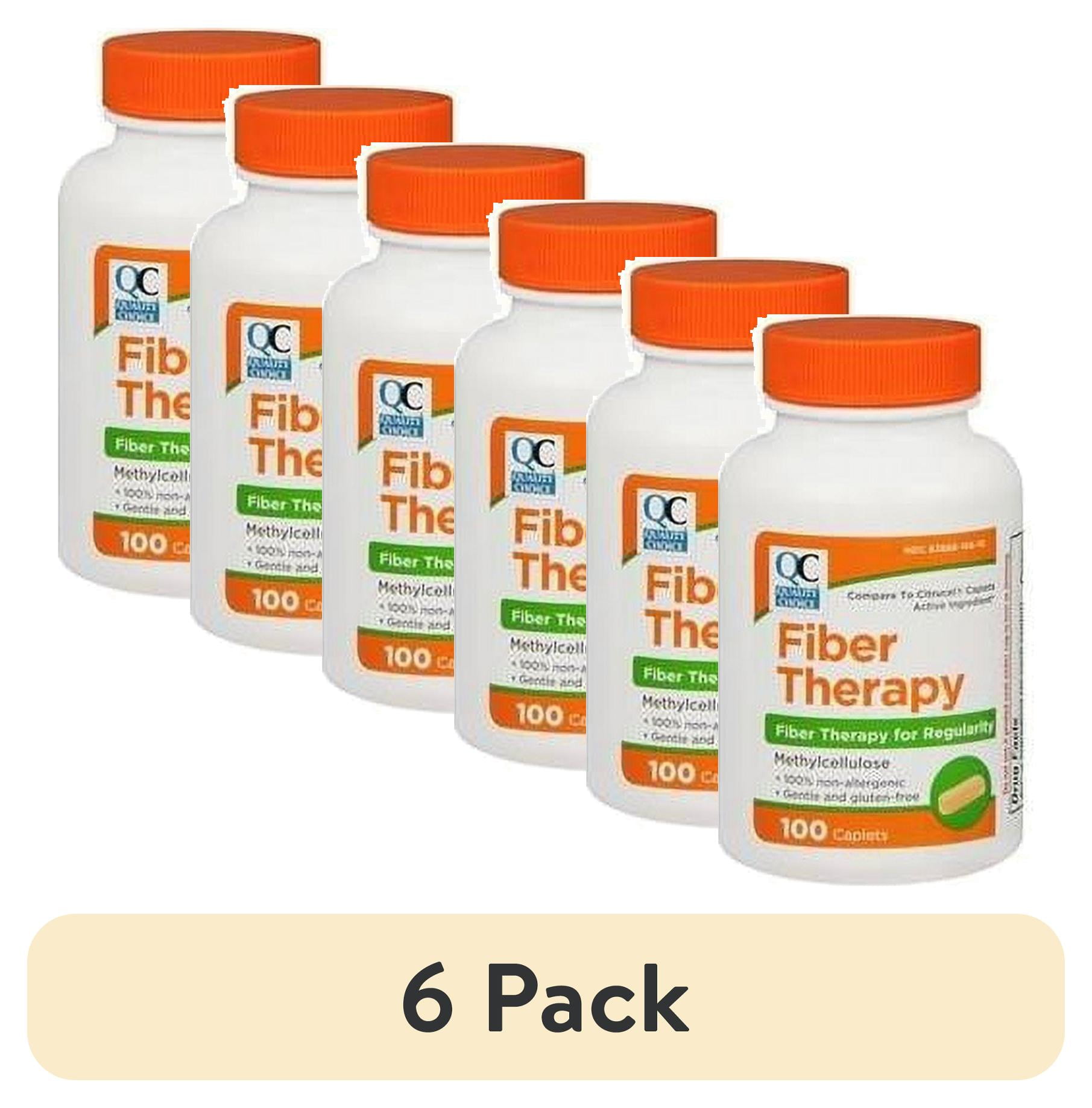 (6 pack) Quality Choice Fiber Therapy for Regularity Methylcellulose ...