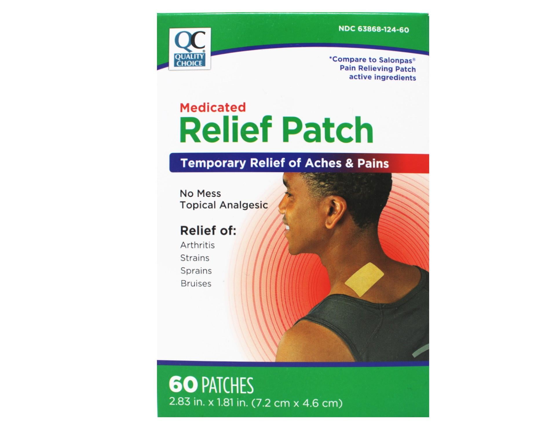 Quality Choice Medicated Relief Patch, Temporary Relief of Aches ...