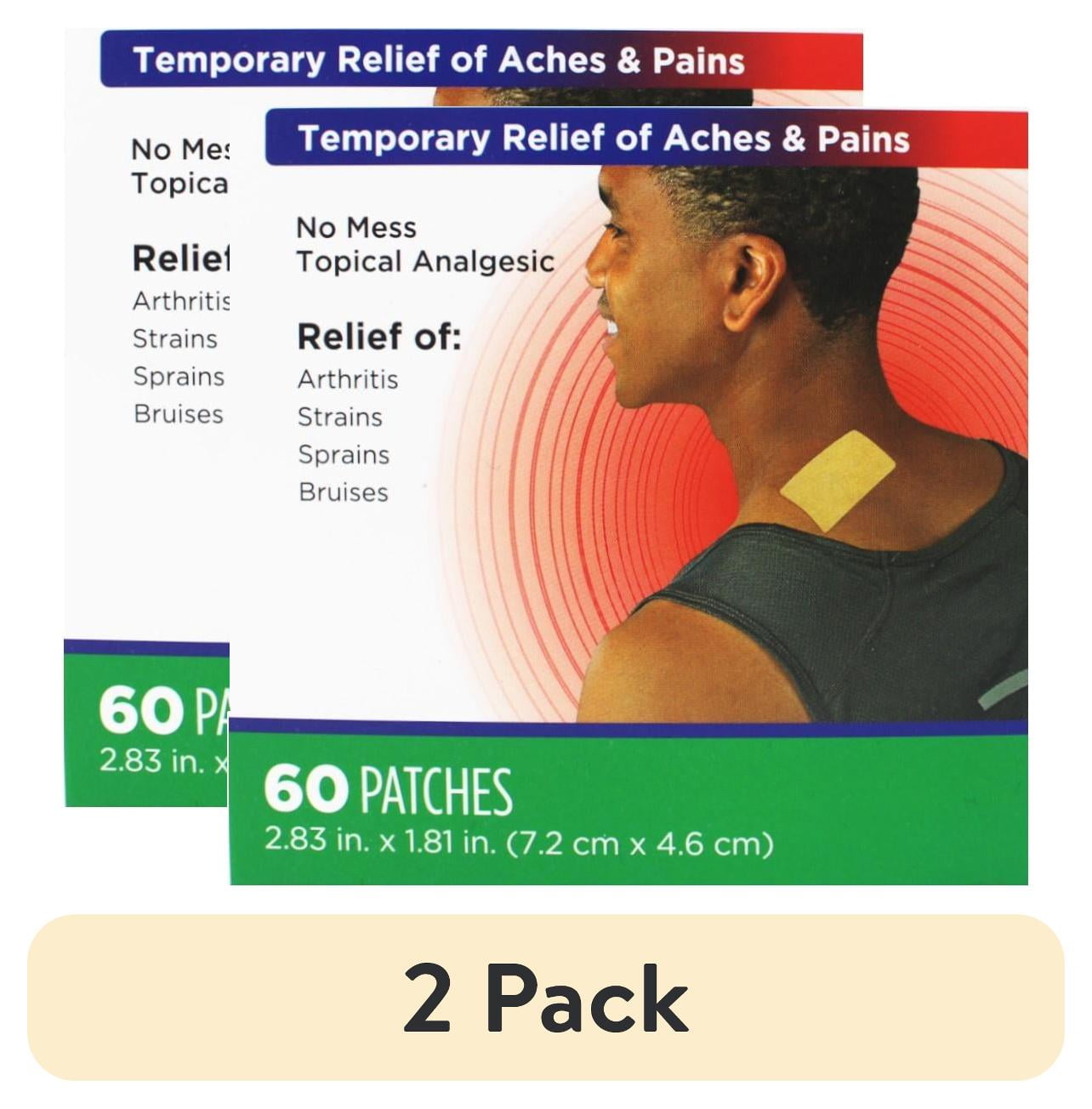 (2 pack) Quality Choice Medicated Relief Patch, Temporary Relief of ...