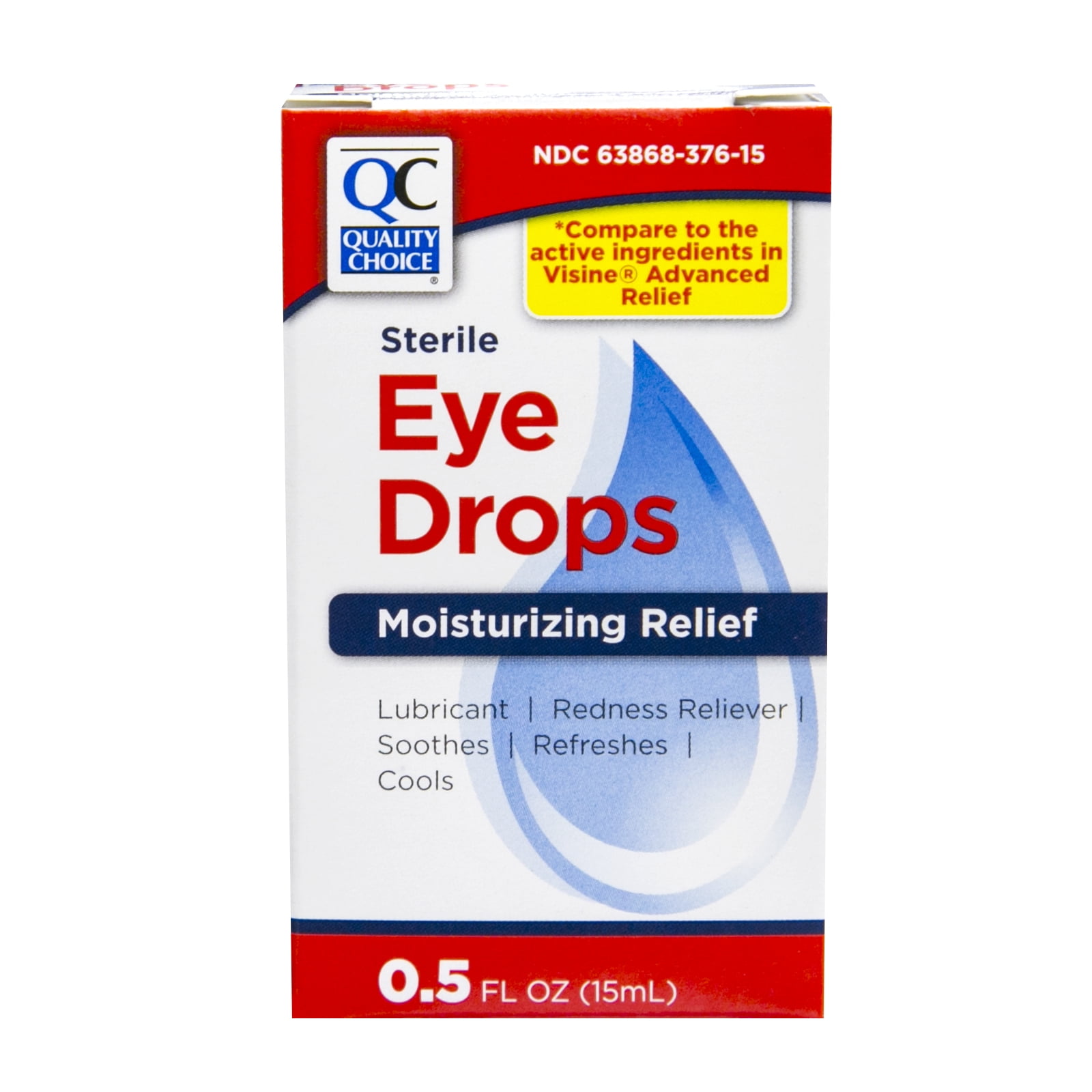 Quality Choice Moisturizing Redness Reliever Eye Drops 0.5oz Each HSA ...