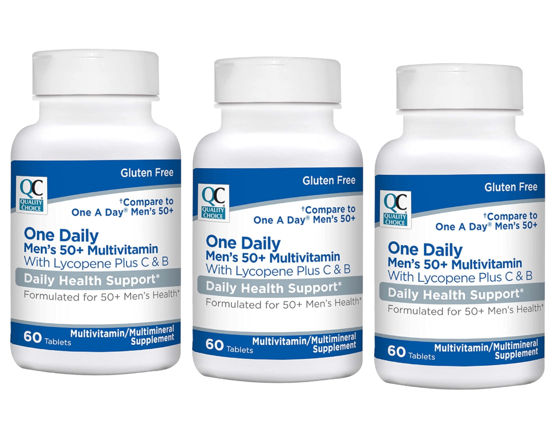 Quality Choice One Daily Men's 50+ Multivitamin with Lycopene Plus C ...