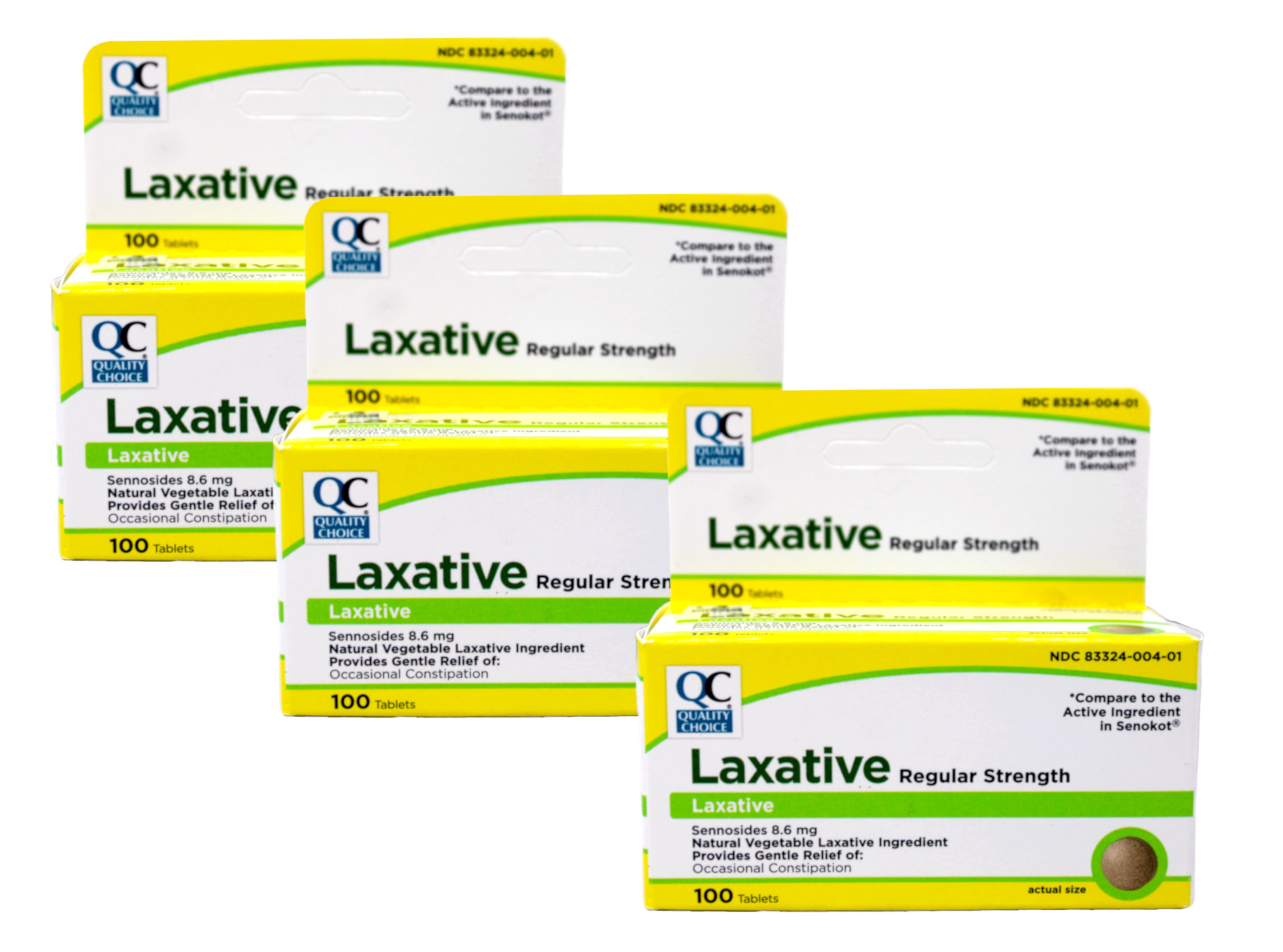 Quality Choice Stool Softener Plus Laxative, 60 Tablets - Pack of 3 ...