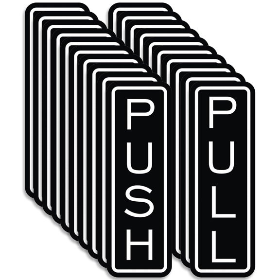 Push Pull Signs Glass Doors