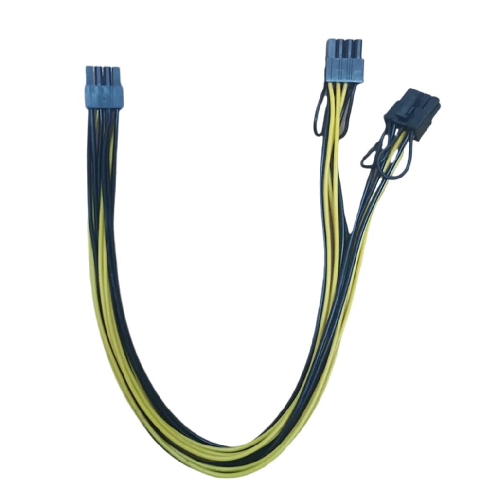 18AWG CPU 8Pin Male To Double 6+2Pin Graphics Adapter Cable For ...