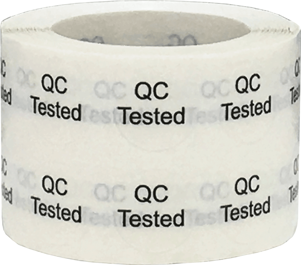 Quality Control QC Tested Stickers 1/2 Inch Round Circle Dots 1000 ...