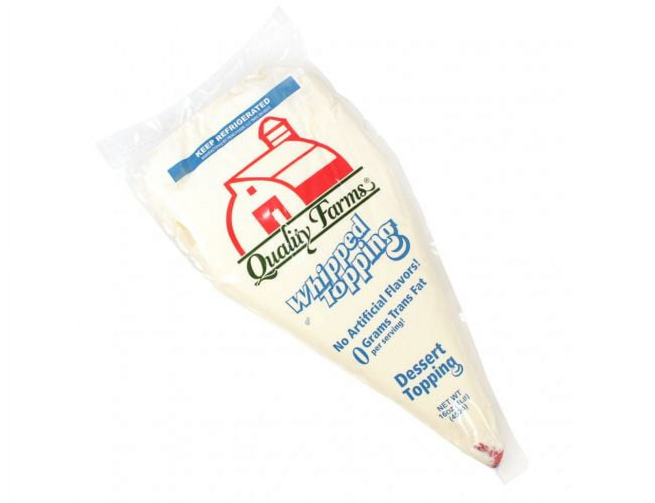 Quality Farms Ready-to-Use Food Service Whipped Topping, 16 Ounce - 12 ...