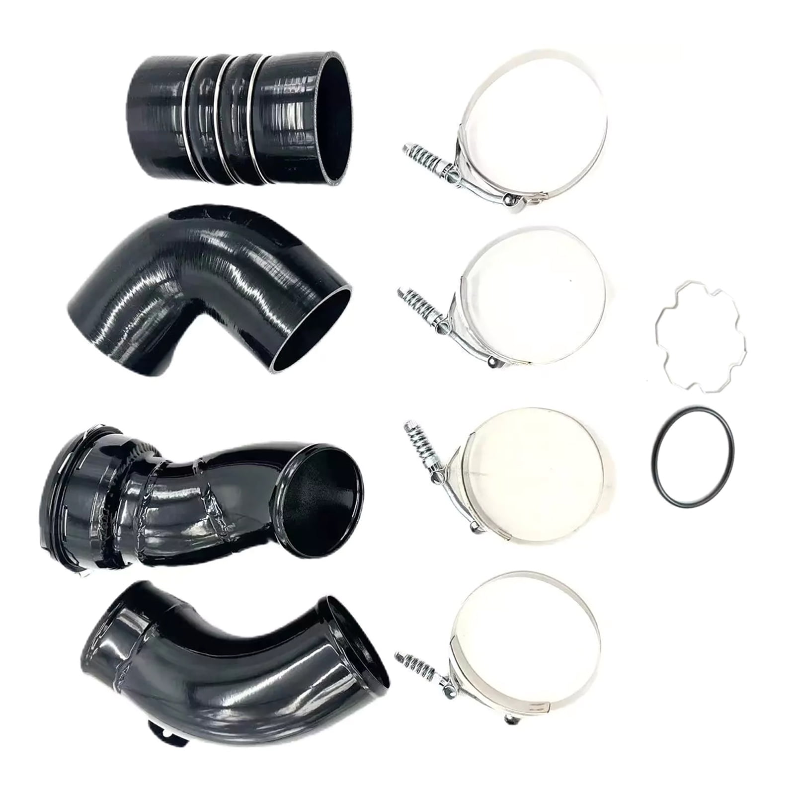 Quality Ford 6.7L Upgrade CNC-Machined Aluminum Intercooler Pipe Kit ...