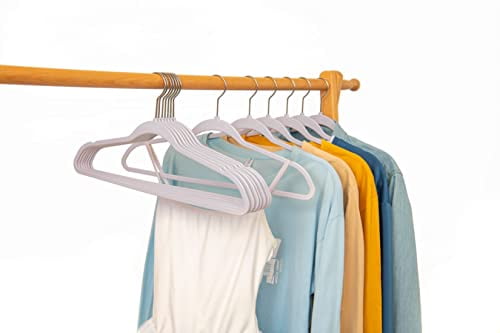 Quality Hangers 160 Pack Non-Velvet Plastic Hangers for Clothes - Heavy ...