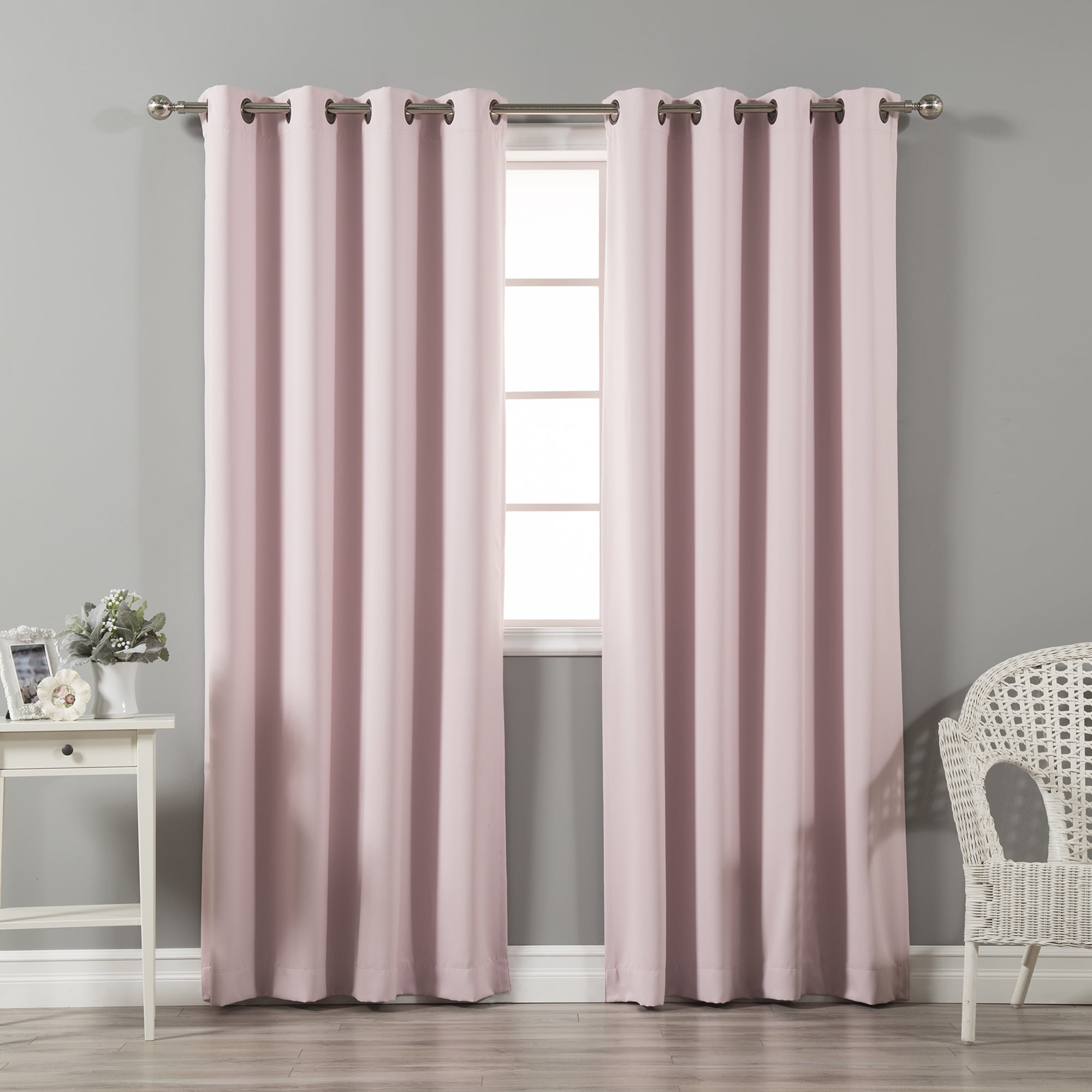 Quality Home Basic Thermal Blackout Curtains - Antique Bronze Grommet ...