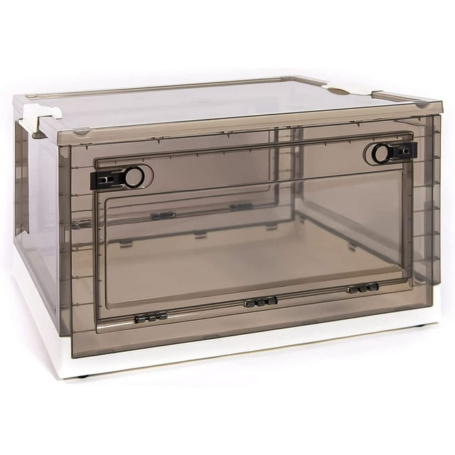 Quality Home Easy Tidy Stackable Side Opening Collapsible Storage Box ...