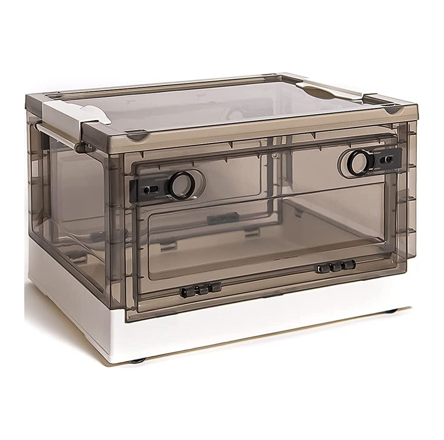 Quality Home Easy Tidy Stackable Side Opening Collapsible Storage Box ...