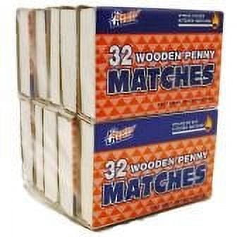Quality Home Long Wooden Kitchen Matches, Bulk Pack, Strike On Box, 32 ...