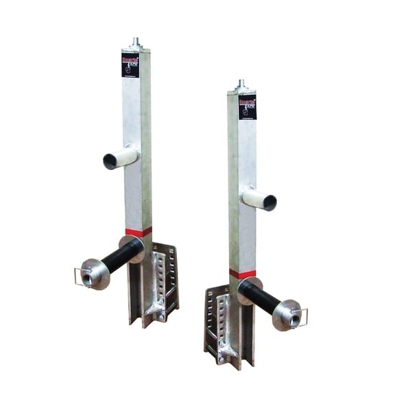 Quality Mark Marine Aluminum Smarte Jack Pair - Manual Wheel Support ...