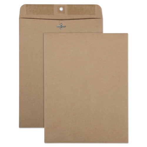 Quality Park Brown Kraft Clasp Envelope, #90, Cheese Blade Flap, Clasp ...