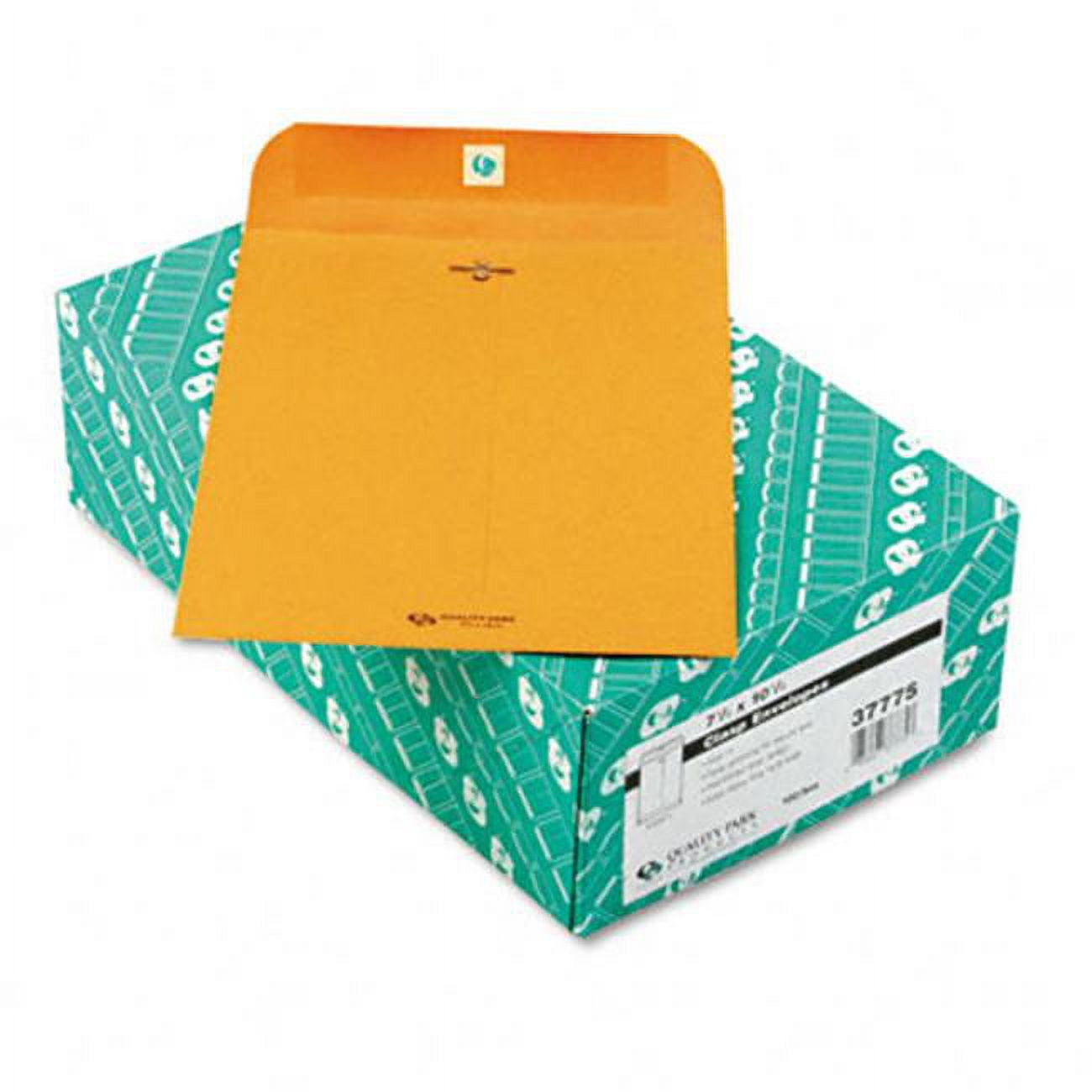 Quality Park Clasp Envelope - Light Brown - 7 1/2 x 10 1/2 - 32lb - 100 ...