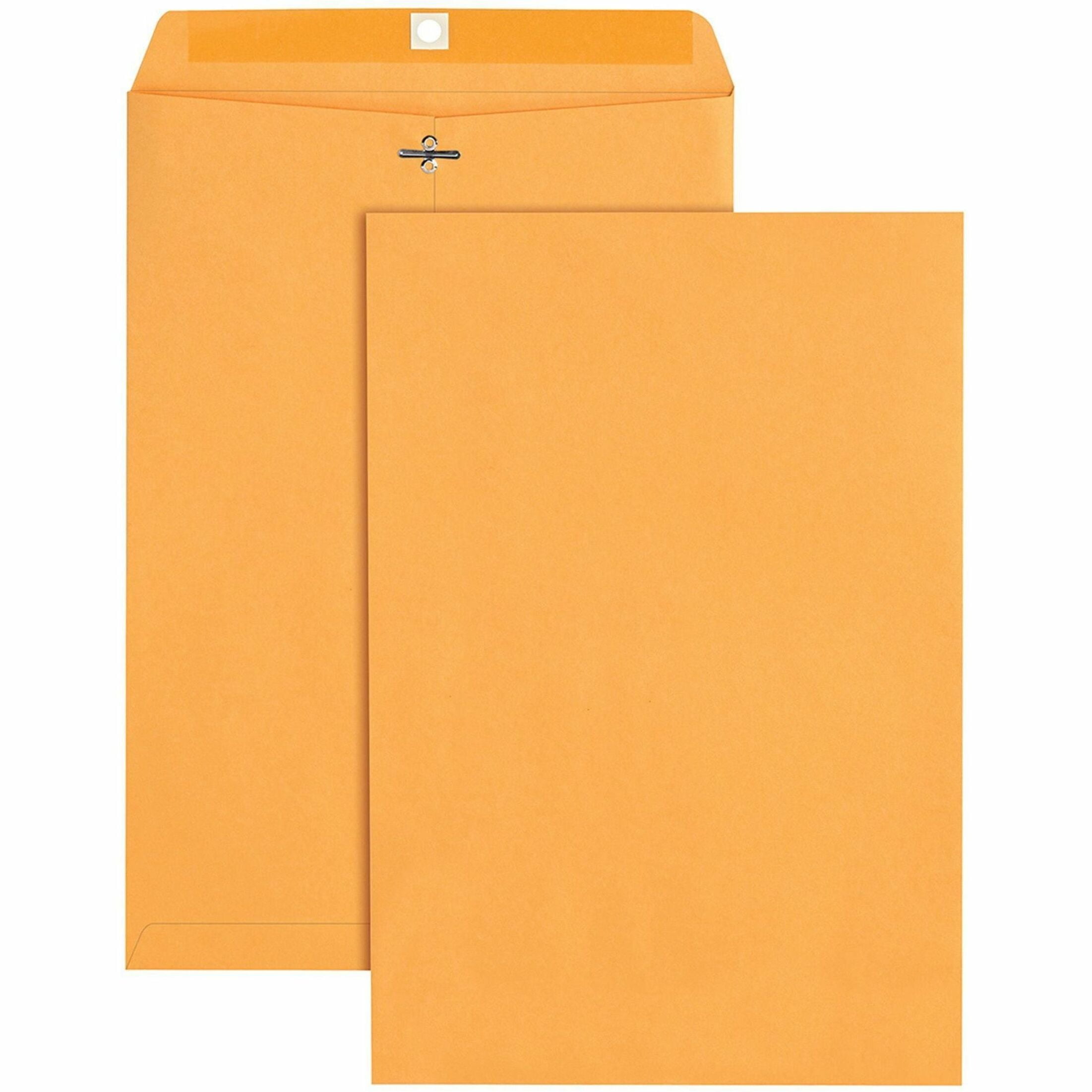 Quality Park Extra Heavy-duty Kraft Clasp Envelopes - Clasp - 10"W x 15 ...
