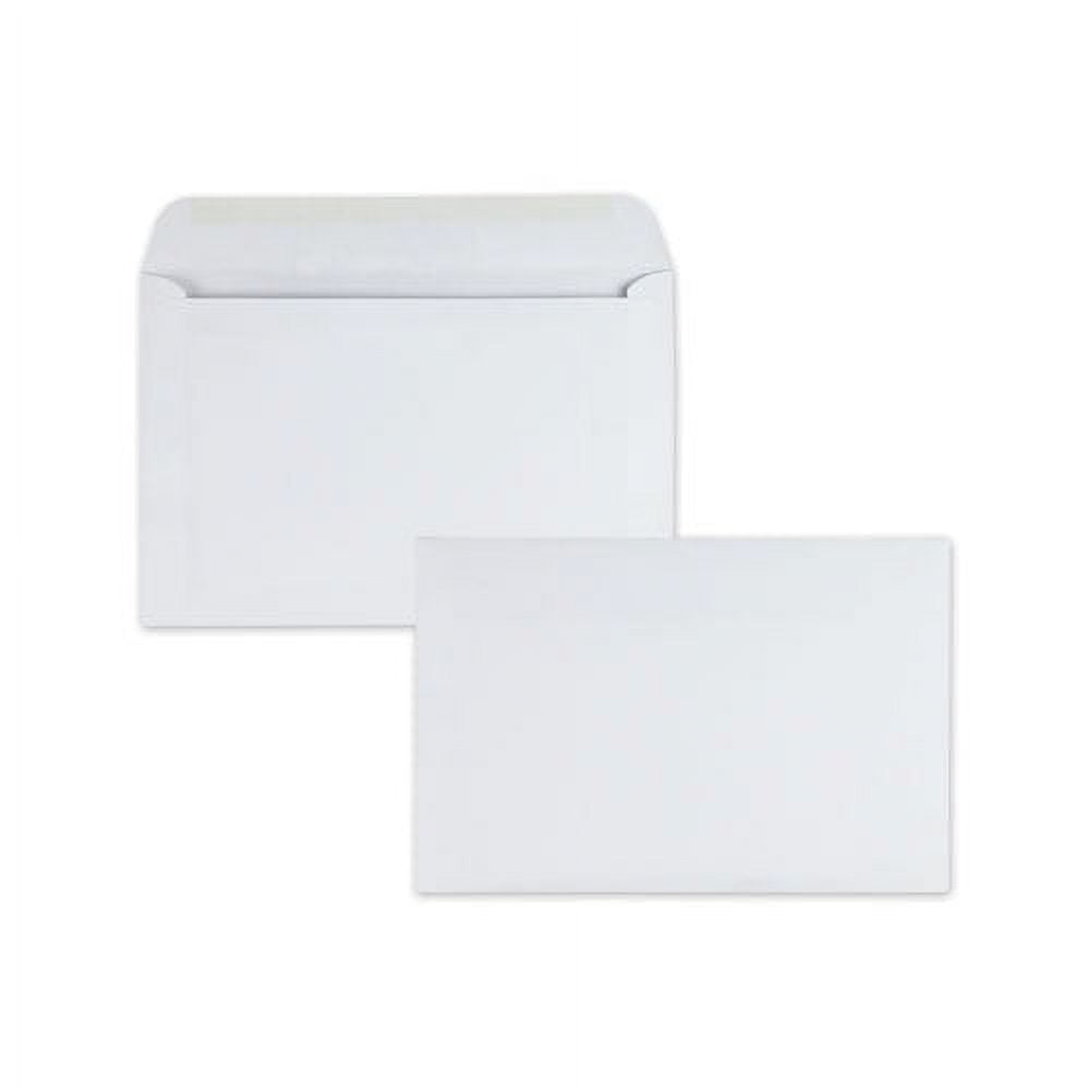 Quality Park Open-Side Booklet Envelope, #6 1/2, Hub Flap, Gummed ...