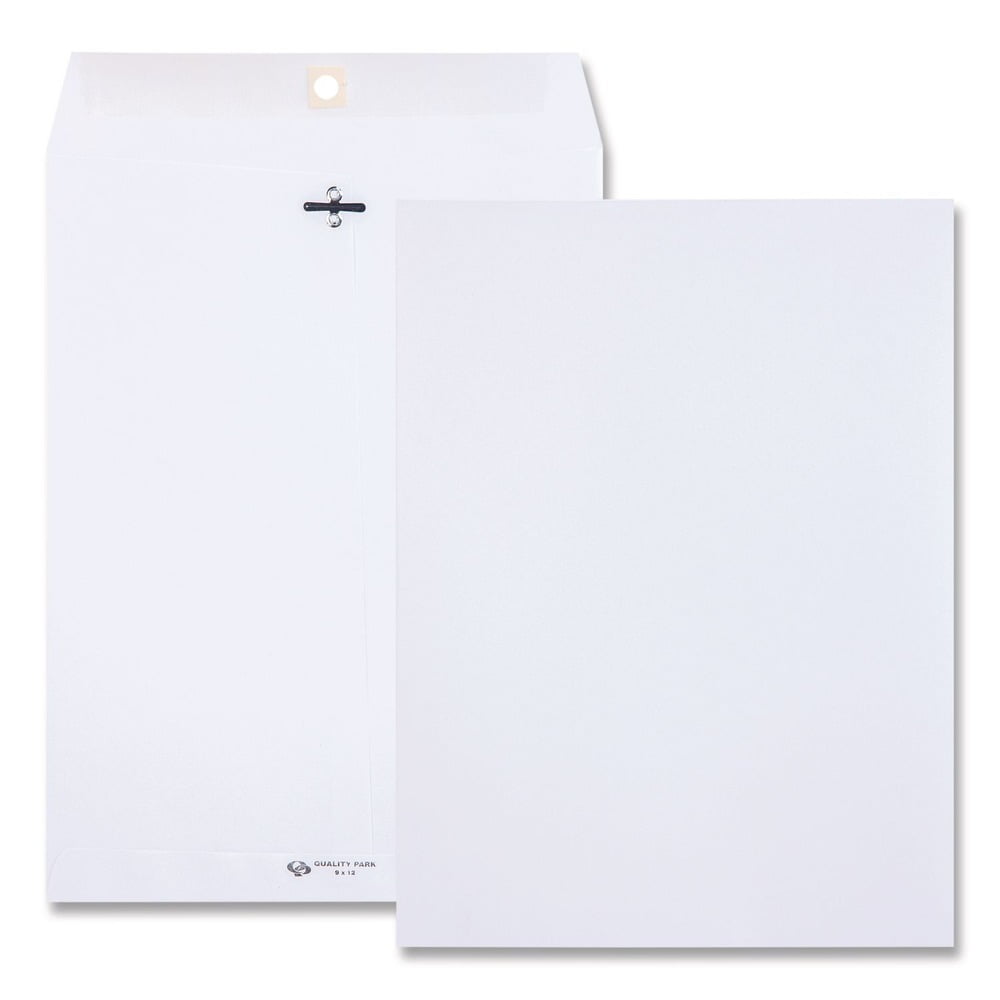 Quality Park, QUA38390, Clasp Envelopes, 100 / Box, White - Walmart.com